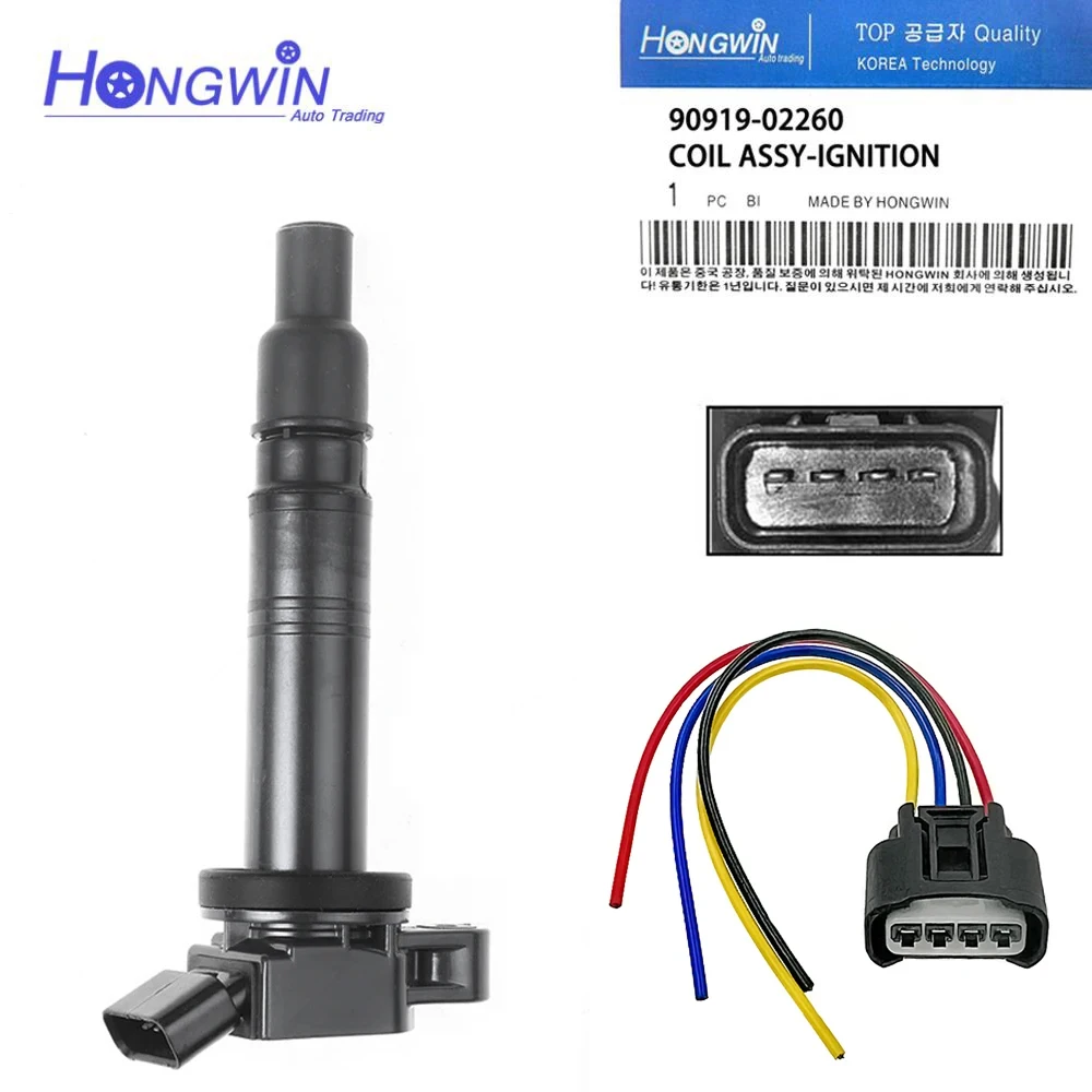 90919-02260 Ignition Coil Plug For Toyota Camry RAV4 Corolla 4Runner ...