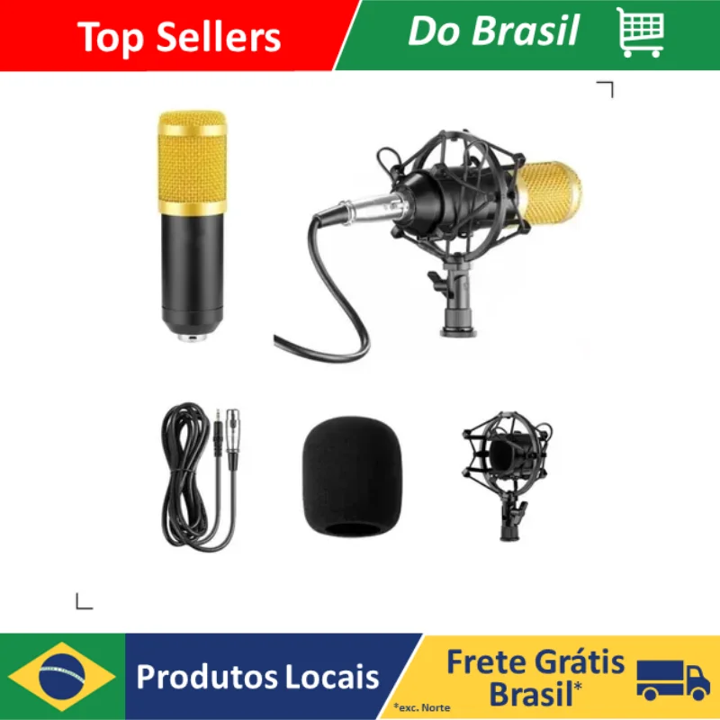 Microfone b900 com condensador profissional compacto b800