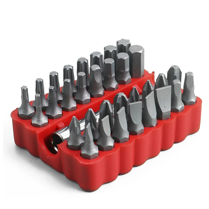 33-Stuks-Magnetische-Veiligheidsschroevendraaier-Bit-Set-Combinatie-Set ...
