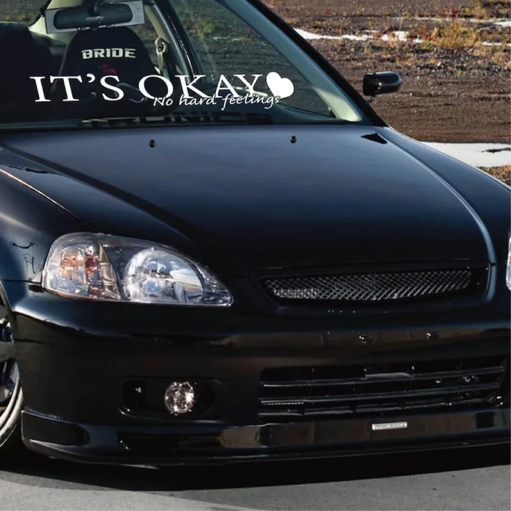 I Have No Bad Feelings Car Stickers Windshield Reflective Personality ...