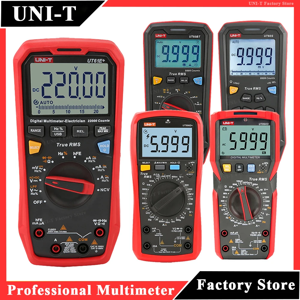 UNI-T-Multimeter-Professional-UT890C-UT890D-UT89X-UT89XD-UT89XE-UT60S ...