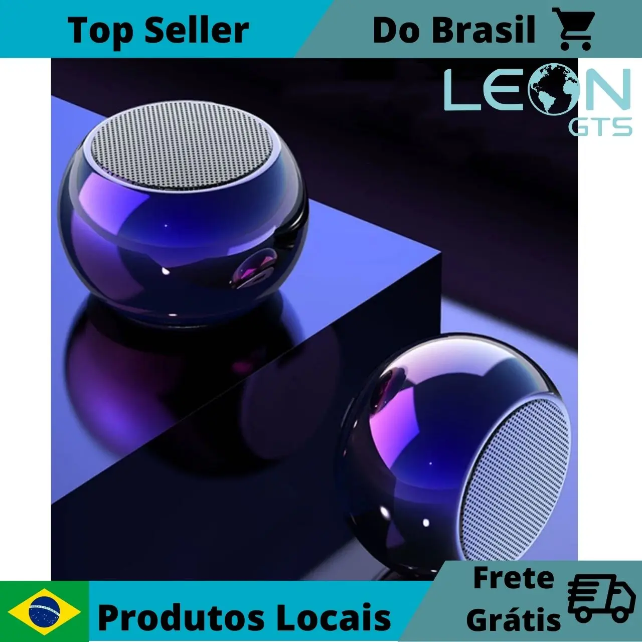 LEON GTS Mini Caixa de Som Vincular Ela Pode Ser Conectada Duas ao ...