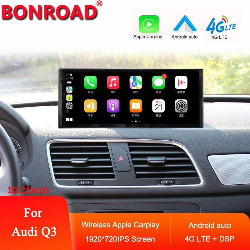 Bonroad Android Car Multimedia Stereo Player Radio For Audi Q3 Ips ...