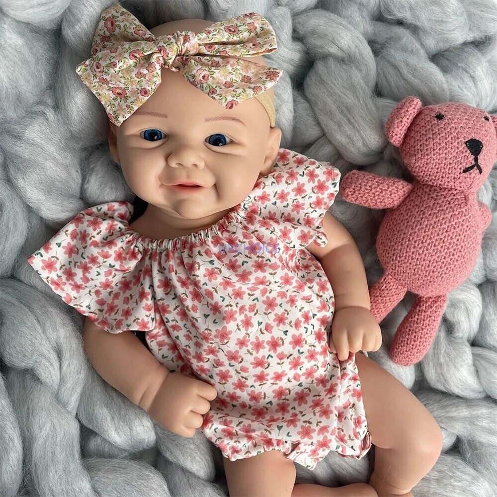 17Inch Hand Painted Silicone Reborn Baby Doll Perfection Newborn Doll ...