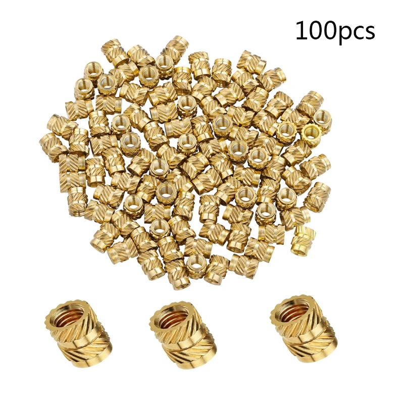 100pcs-m3-thread-knurled-brass-threaded-heat-set-heat-resistant-insert