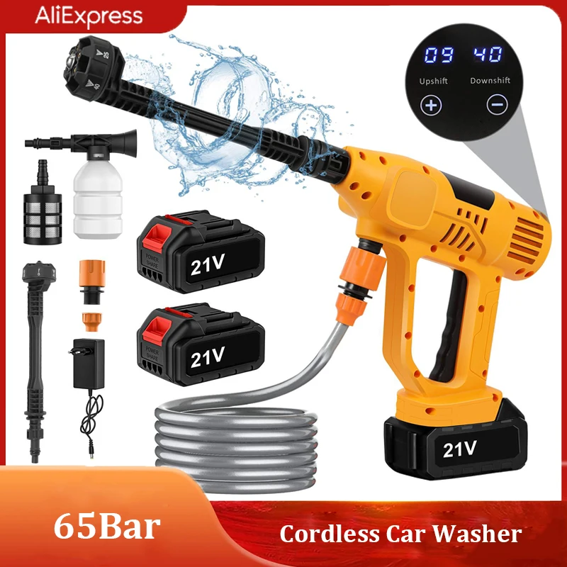 65Bar-Electric-High-Pressure-Washer-With-Touch-Screen-Display-500W-6-In ...