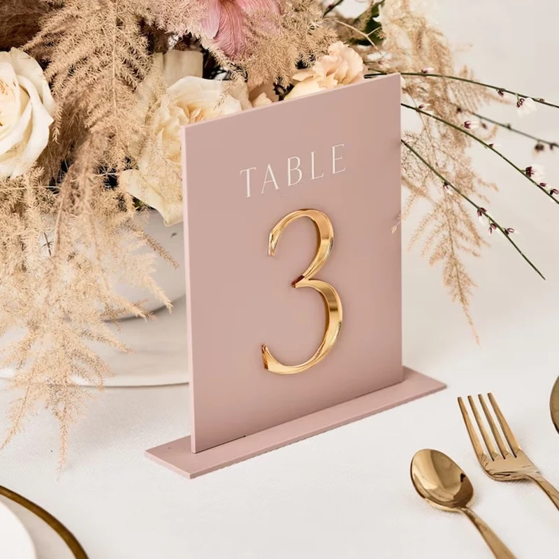 Rectangle-Acrylic-Table-Numbers-WeddingTable-Numbers-Pink-Acrylic-Table ...