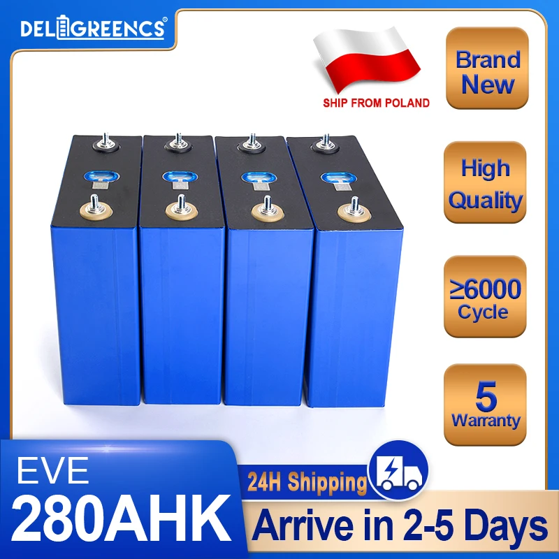 6000 zyklen EVE280K Polen Lager Akku 4/8/16Pcs Lifepo4 GradeA Lithium ...