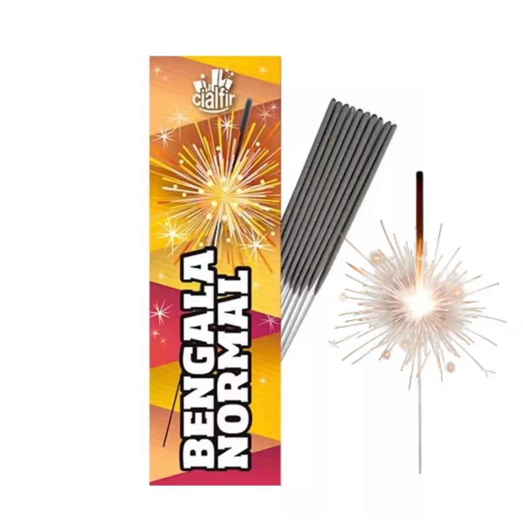 CIALFIR - Bengala Normal de Estrellas, Colores, Bengalas de Chispas Amarillas Para Fiesta, Bodas ...