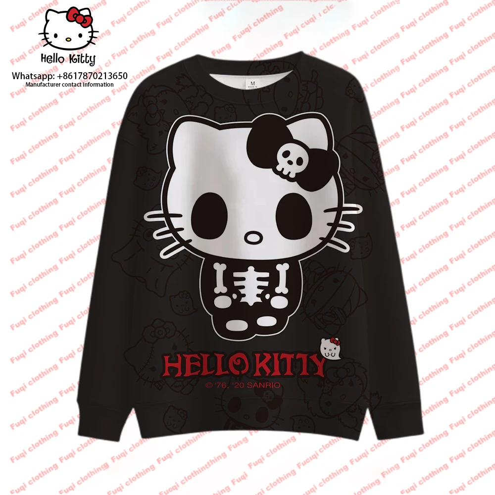 Hello-Kitty-su-ter-de-cuello-redondo-con-estampado-para-mujer-ropa ...