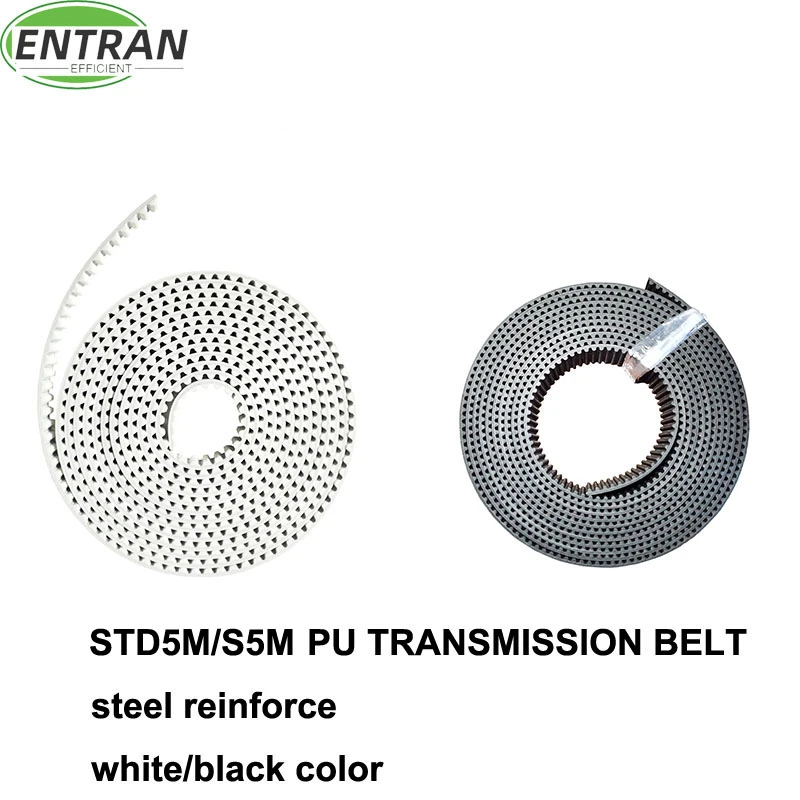 Polyurethane PU STD5M Tooth Transmission Conveyor STS S5M Timing Belt Open Ended With Steel Cord ...