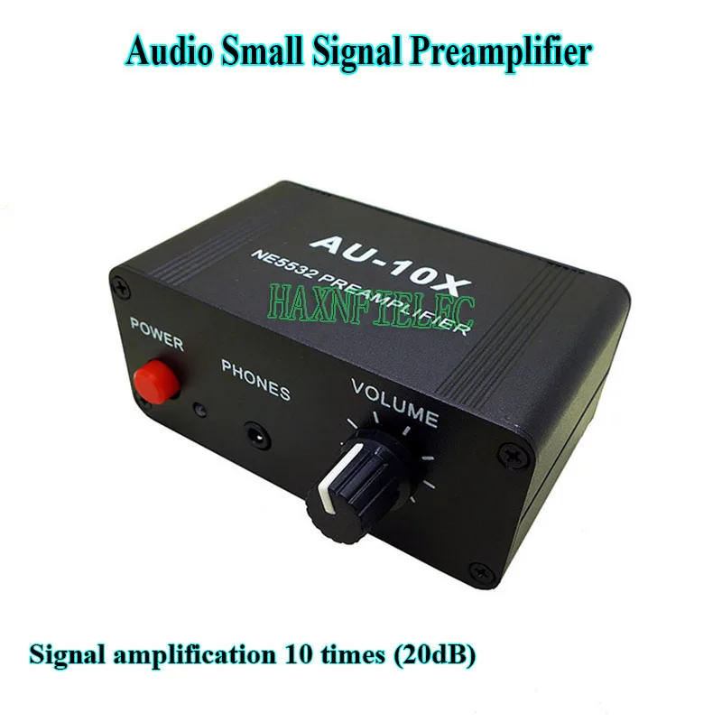 NE5532 Music Audio Small Signal Preamplifier 20dB Gain Boost Headphone ...