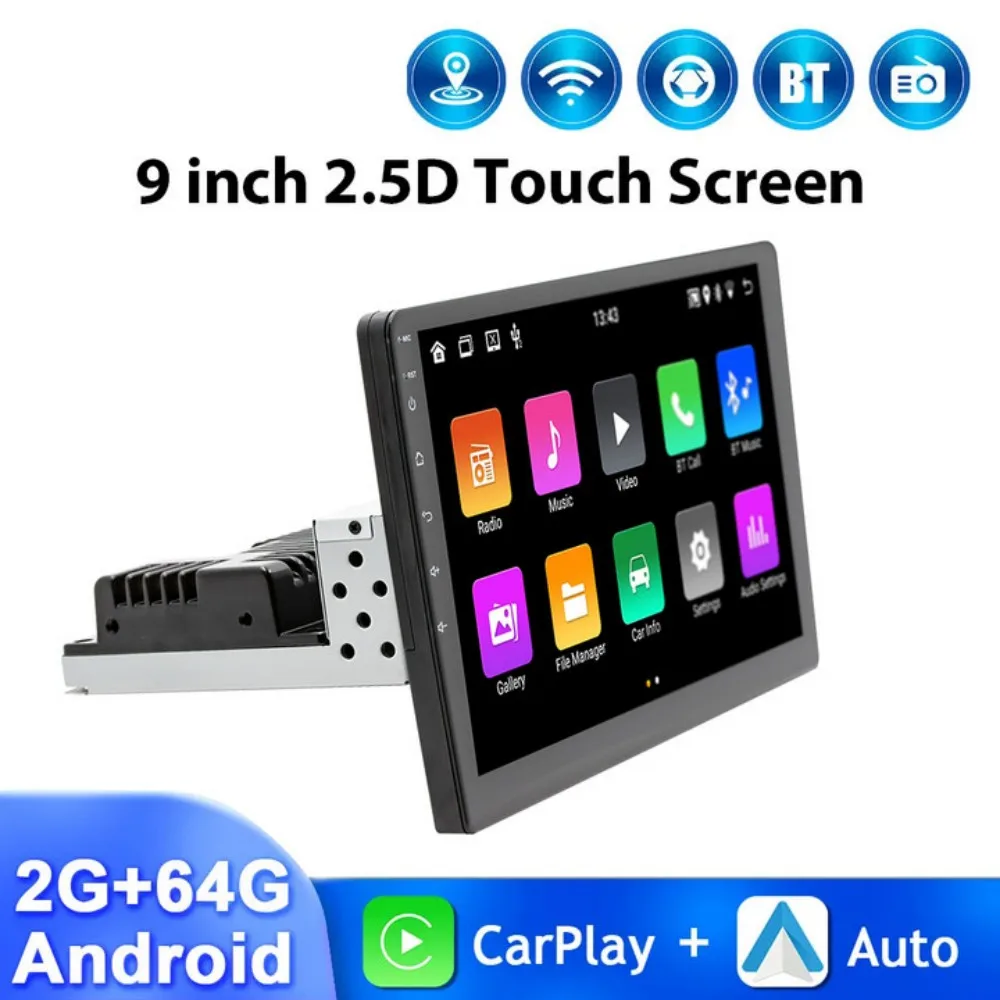 9-Inch-Universal-Android-13-Car-Radio-1-Din-Autoradio-2G-64G-WIFI-GPS ...