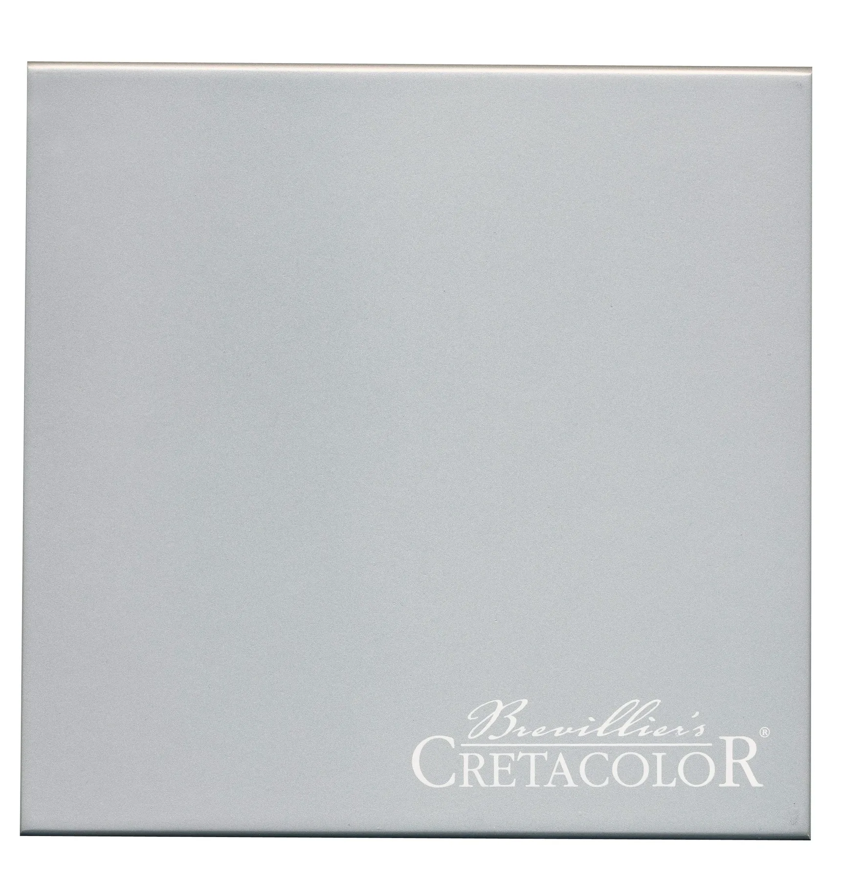 Pencil set cretacolor silver box + accessories in wooden box painted in ...