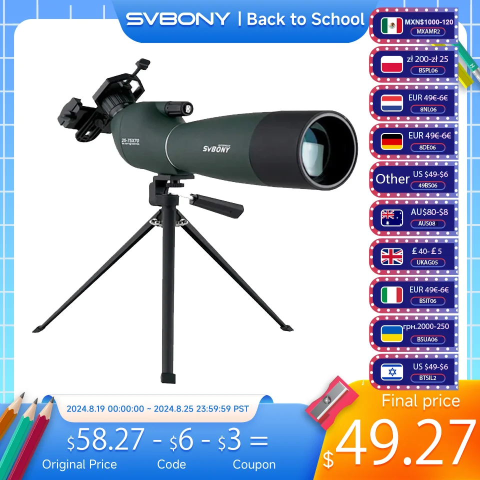 SVBONY-SV28-50-60-70-Spotting-Scope-Zoom-Telescope-Powerful-Waterproof ...