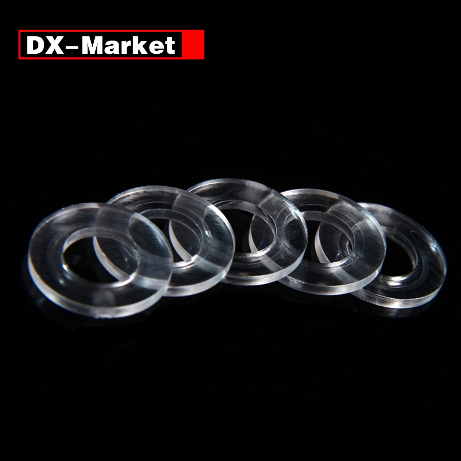 Transparent-Flat-Washers-PC-Nylon-Washer-Polycarbonate-Plastic-Fastener ...
