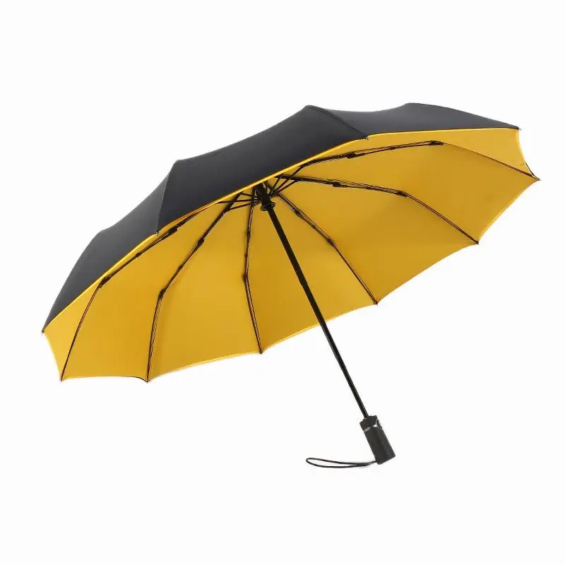 Automatic-Folding-Umbrella-Double-Layer-Windproof-Business-Simple-Rain ...