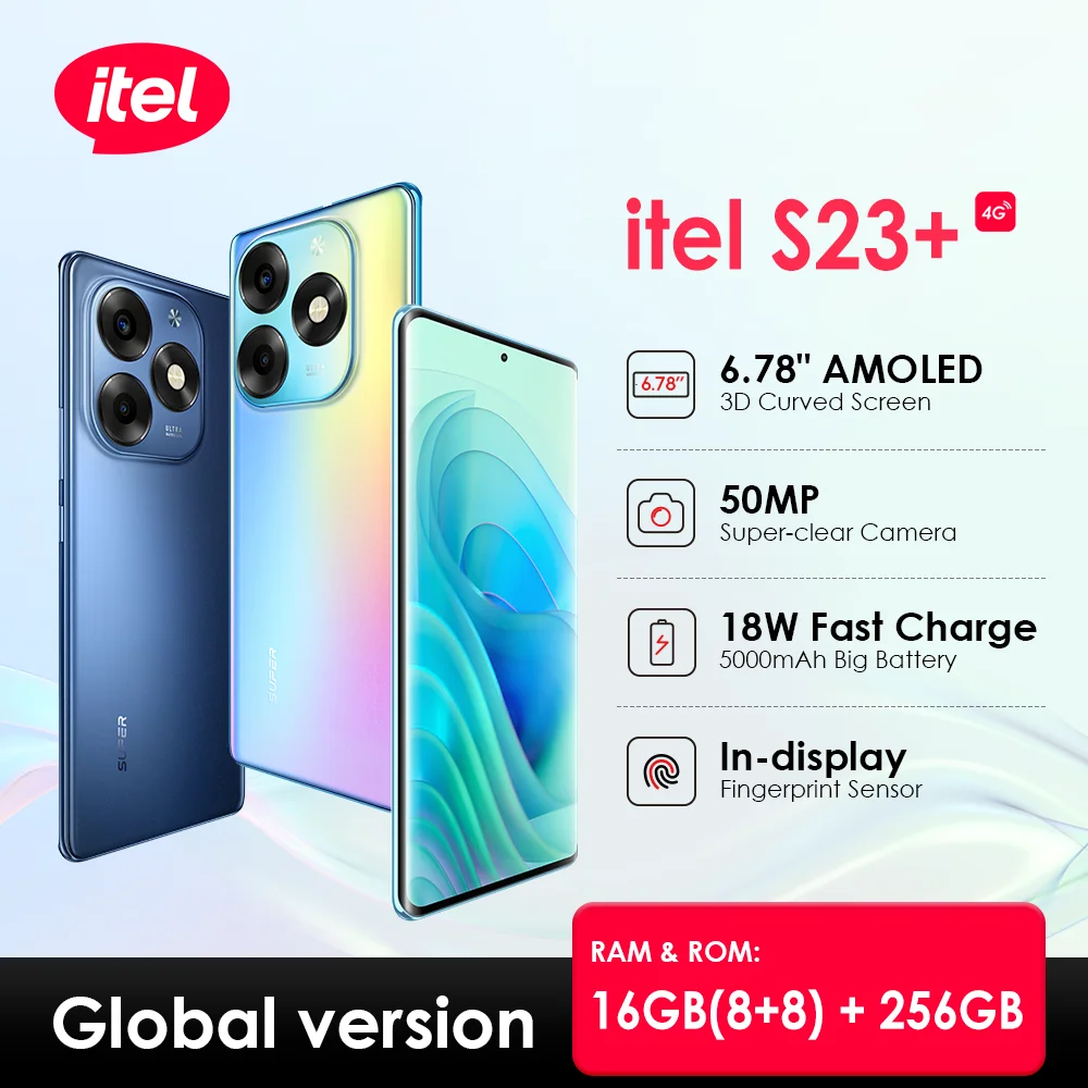 World-Premiere-itel-S23-S23-Plus-NFC-Smartphone-Android-256GB-6-78 ...