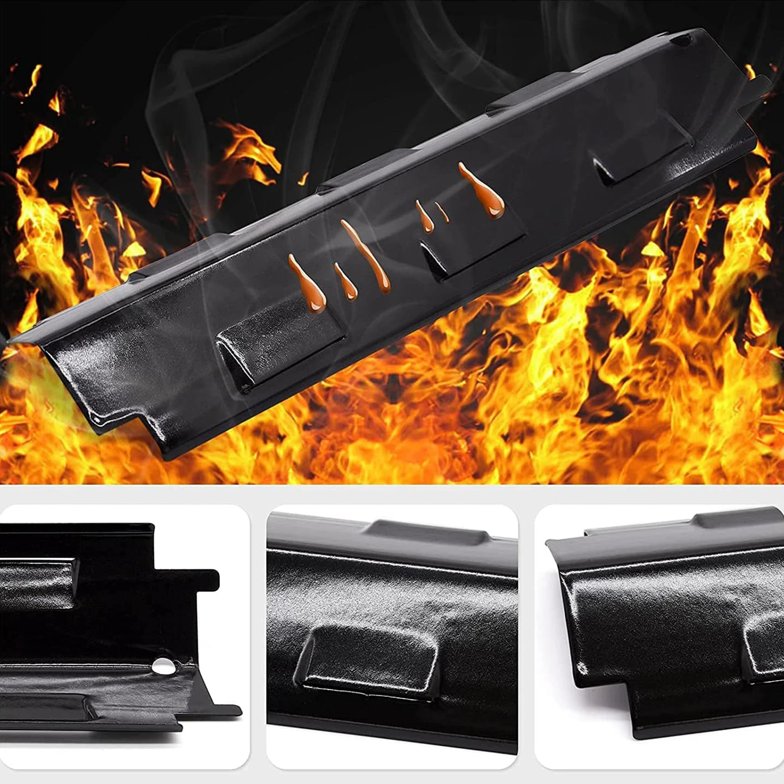 BBQ Gas Grill Heat Plate Grill Burner Cover High Temperature Resistance ...