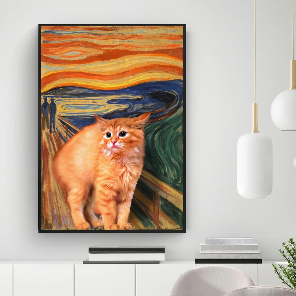 Retro Cat Art