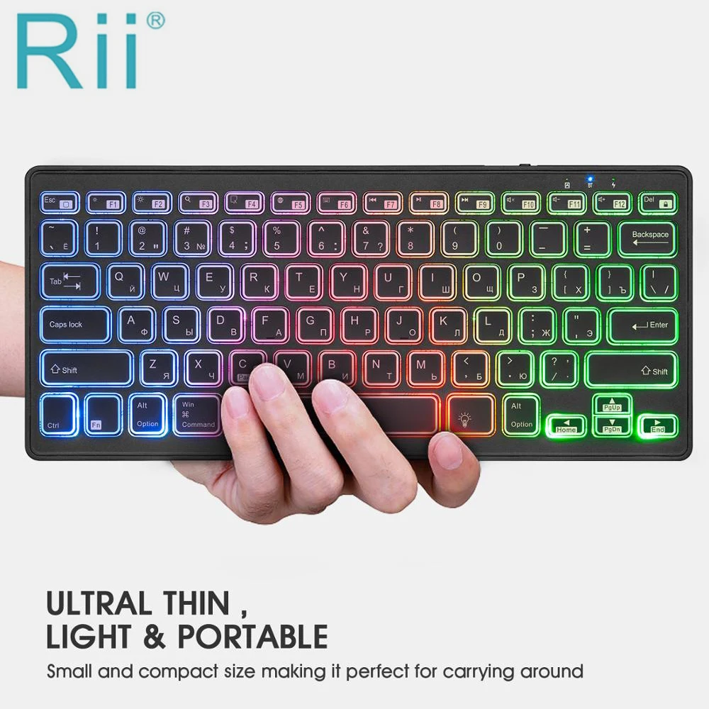Rii-Bluetooth-5-0-Wireless-Multiple-Color-Rainbow-LED-Backlit-Keyboard ...