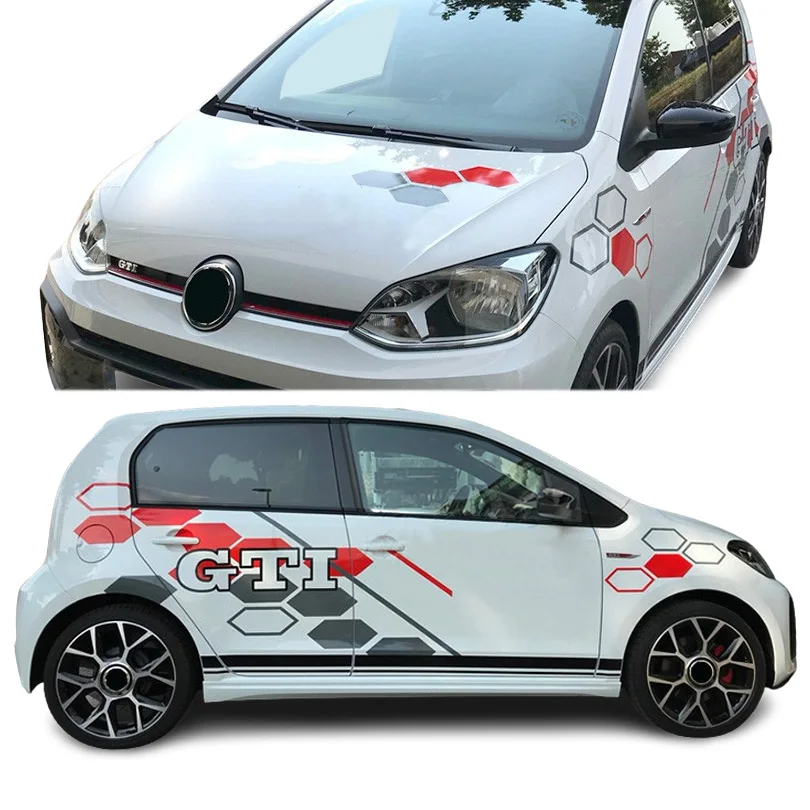 Sport GTI Auto Styling Körper mit Haube Aufkleber Grafiken Wrap Vinyl ...