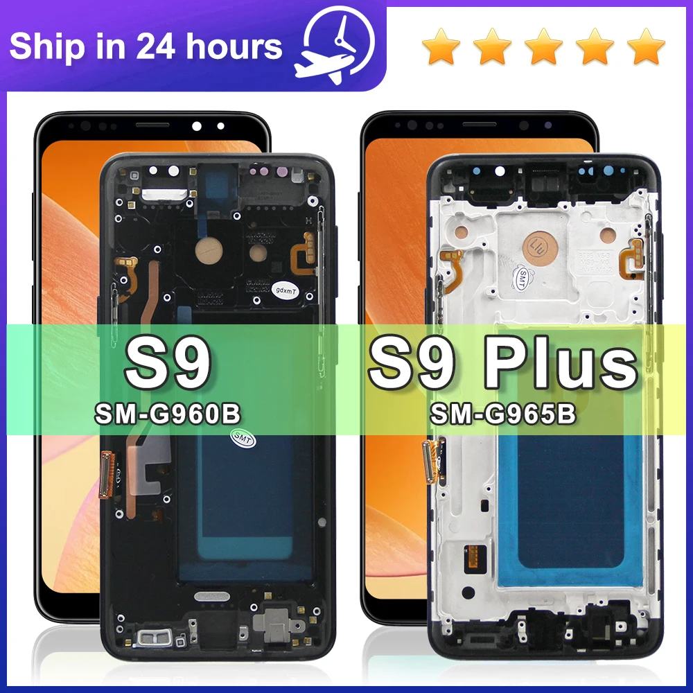 TFT-Quality-S9-LCD-With-Frame-for-SAMSUNG-S9-G960-G960F-Display-S9-Plus ...
