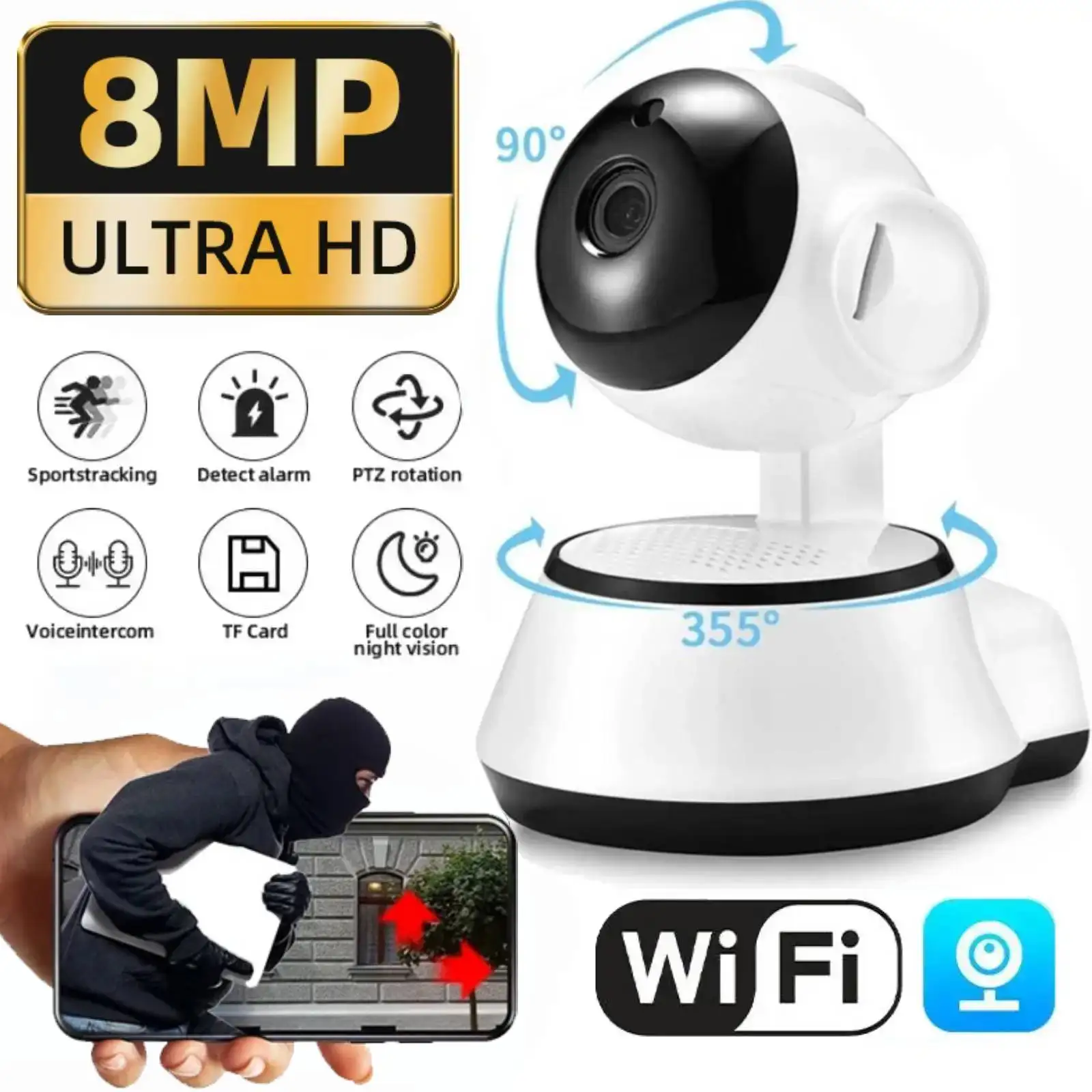 8MP-4K-IP-Camera-HD-Cloud-Wireless-Intelligent-Auto-Tracking-of-Human ...