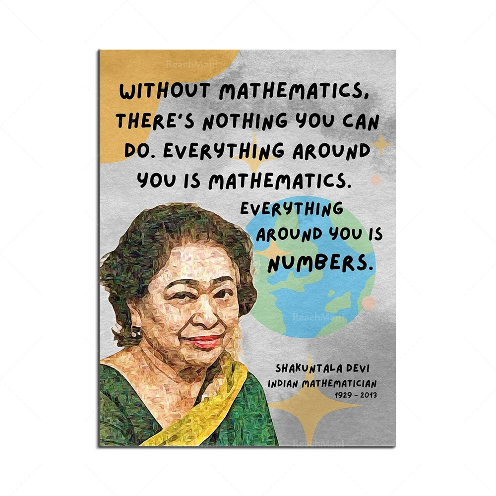 Famous Mathematicians Poster