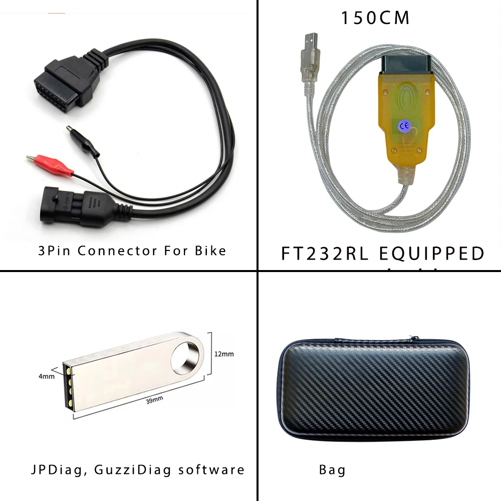 Diagnostic tool OBD2 Service kit for DUCATI GUZZI MV GILERA MORINI ...