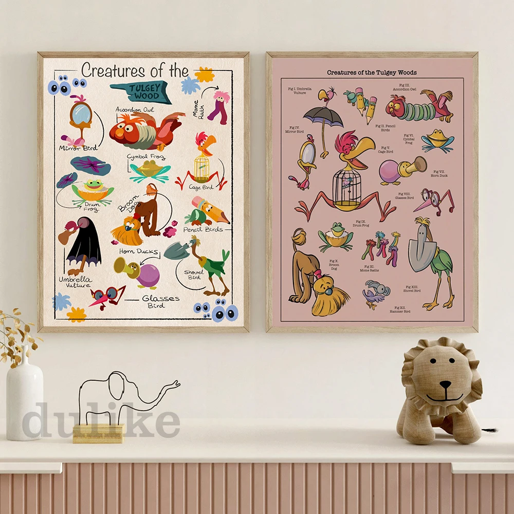 Alice In Wonderland Tulgey Wood Creatures