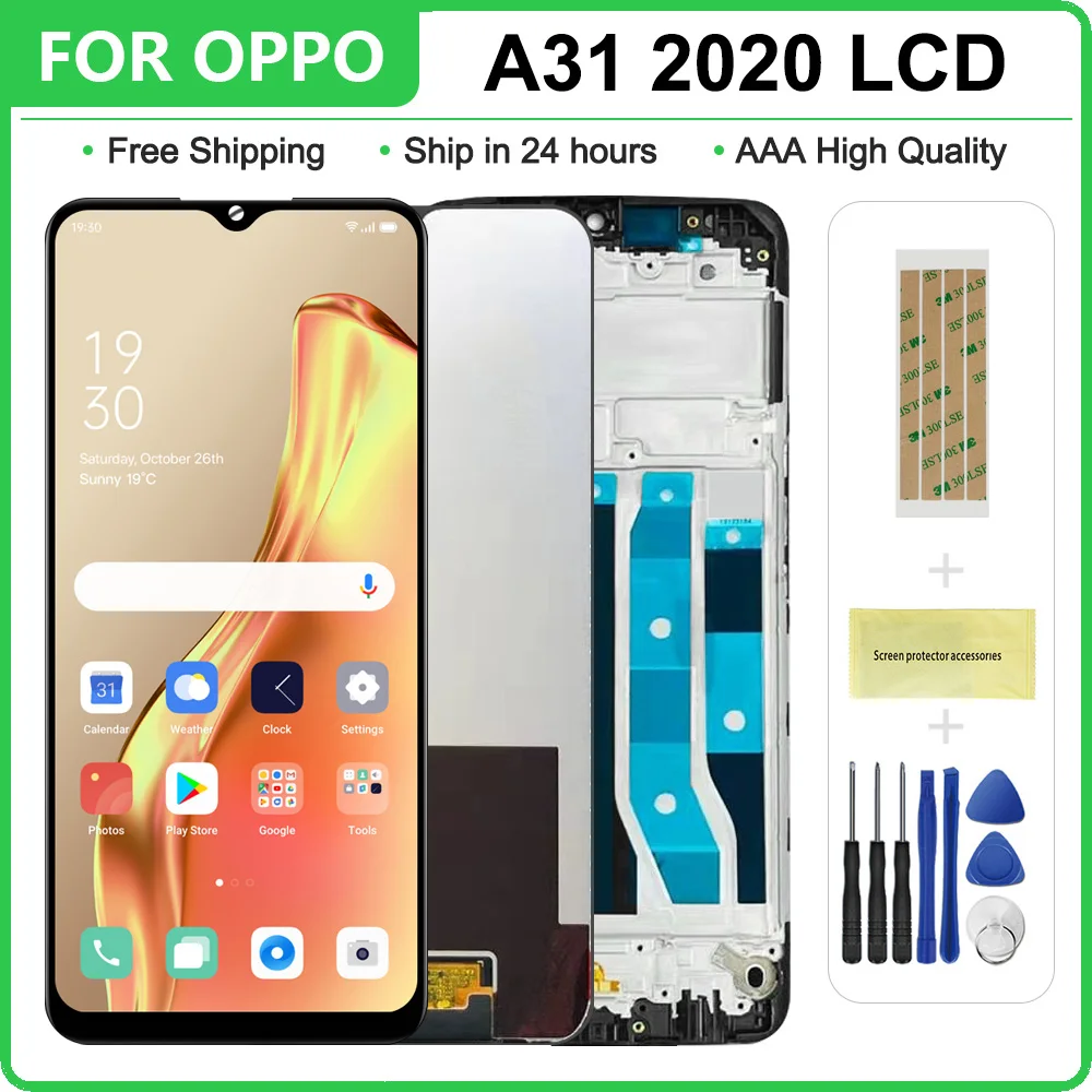 6-5-Original-For-Oppo-A31-2020-LCD-Display-Touch-Screen-with-Frame-For ...
