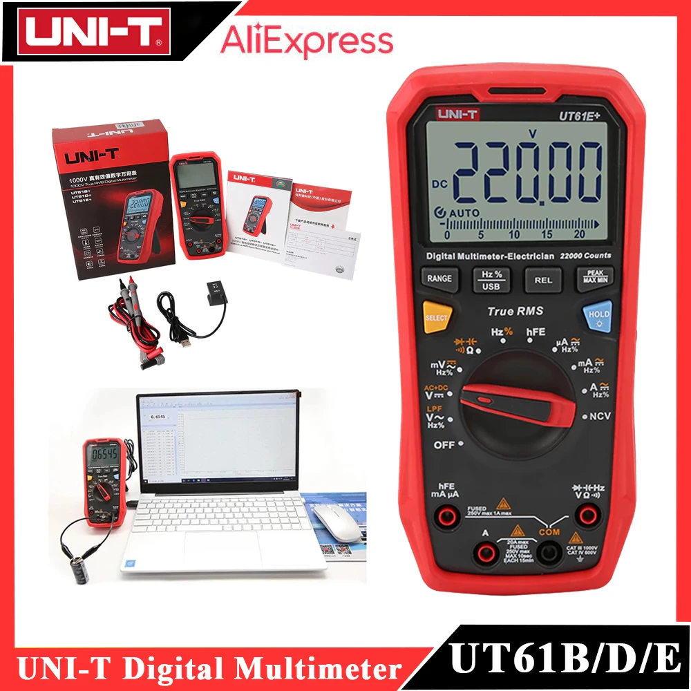 Uni Ut61e True Auto Range Digital Multimeter | Digital Multimeters Uni ...