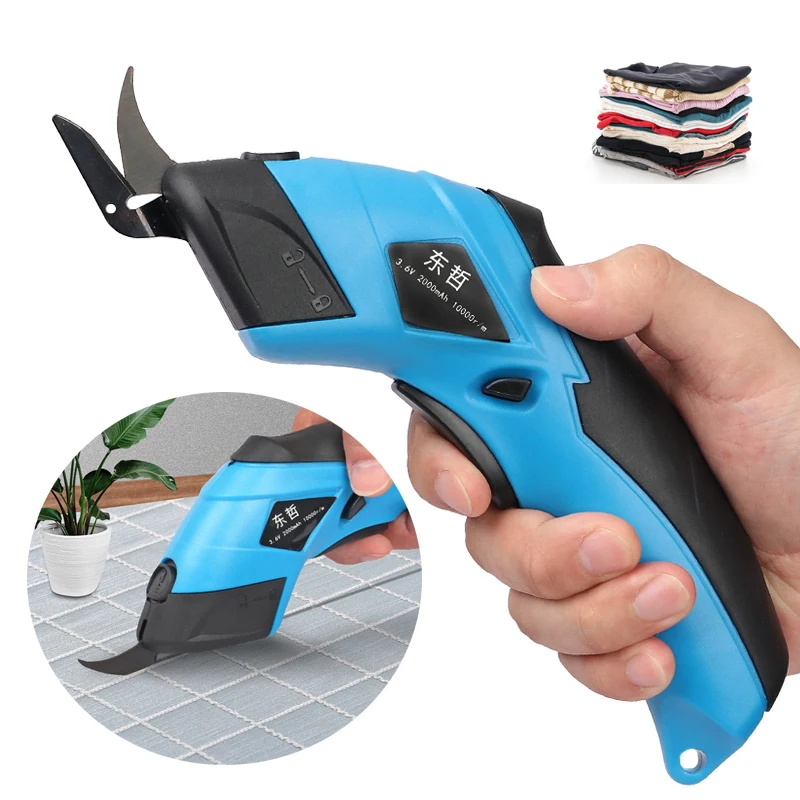 Handheld Electric Scissors USB Rechargeable 3.6V Wireless Battery ...