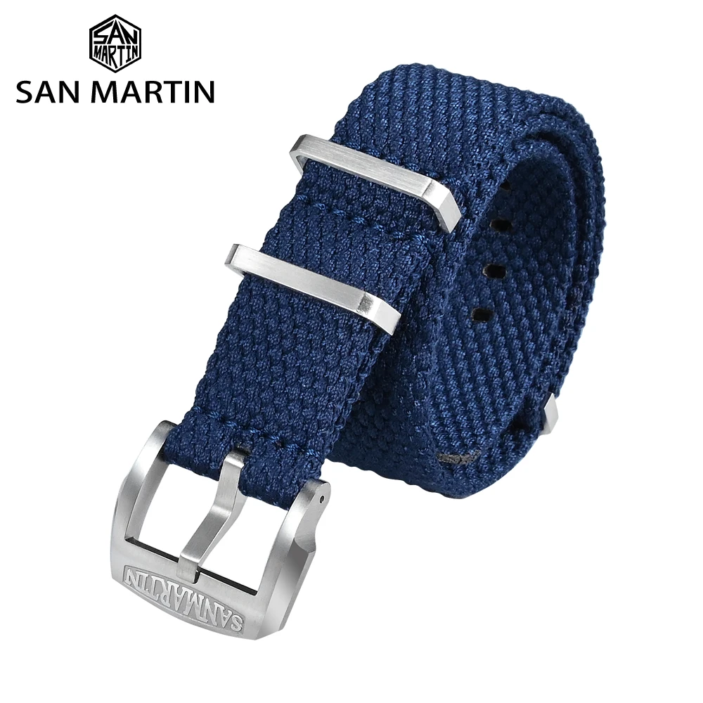 San-Martin-Flax-Strap-High-Quality-Military-Style-Suitable-For-20mm ...