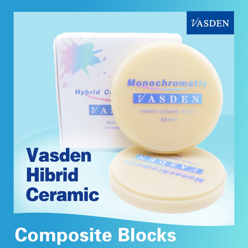 Vasden-Hybrid-Ceramic-Block-Dental-CAD-CAM-Glass-Ceramic-Resin-Disc ...