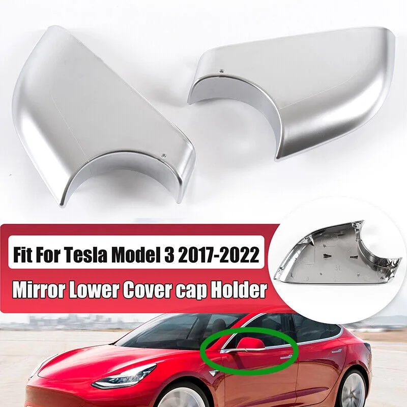 Car Side Door Wing Rearview Mirrors Lower Cover Holder for Tesla Model ...