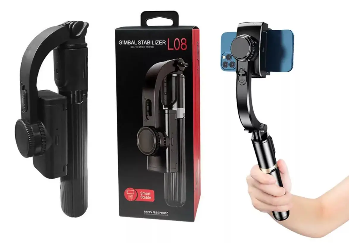 Estabilizador L08 Gimbal Eletronico Para Todos os tipos de Celulares ...