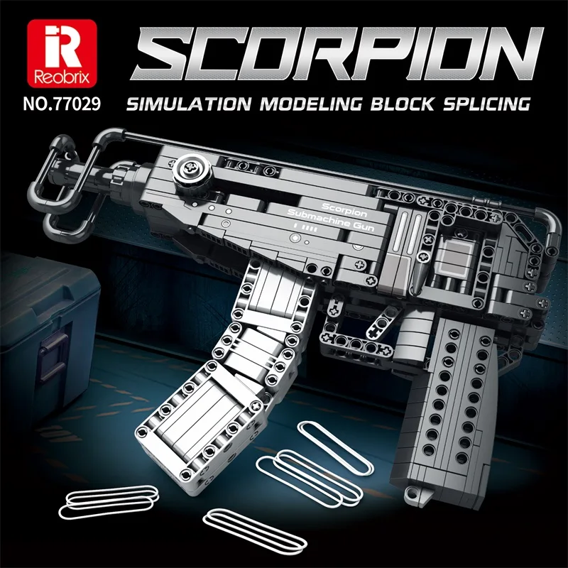 Reobrix-Blocks-566PCS-SCORPION-Military-Model-MOC-Army-Shooting ...