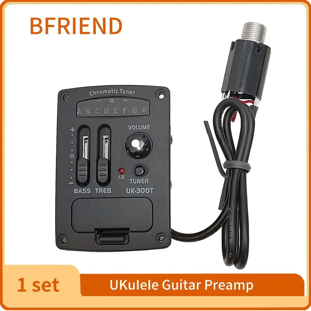 UK-300T-Ukulele-Piezo-Guitar-Pickup-Preamp-2-Band-EQ-Equalizer-Tuner ...
