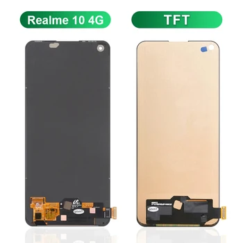 프레임이 있는 LCD 디스플레이 터치 스크린, Realme10 RMX3630, Oppo Realme 10 용 슈퍼 AMOLED ...