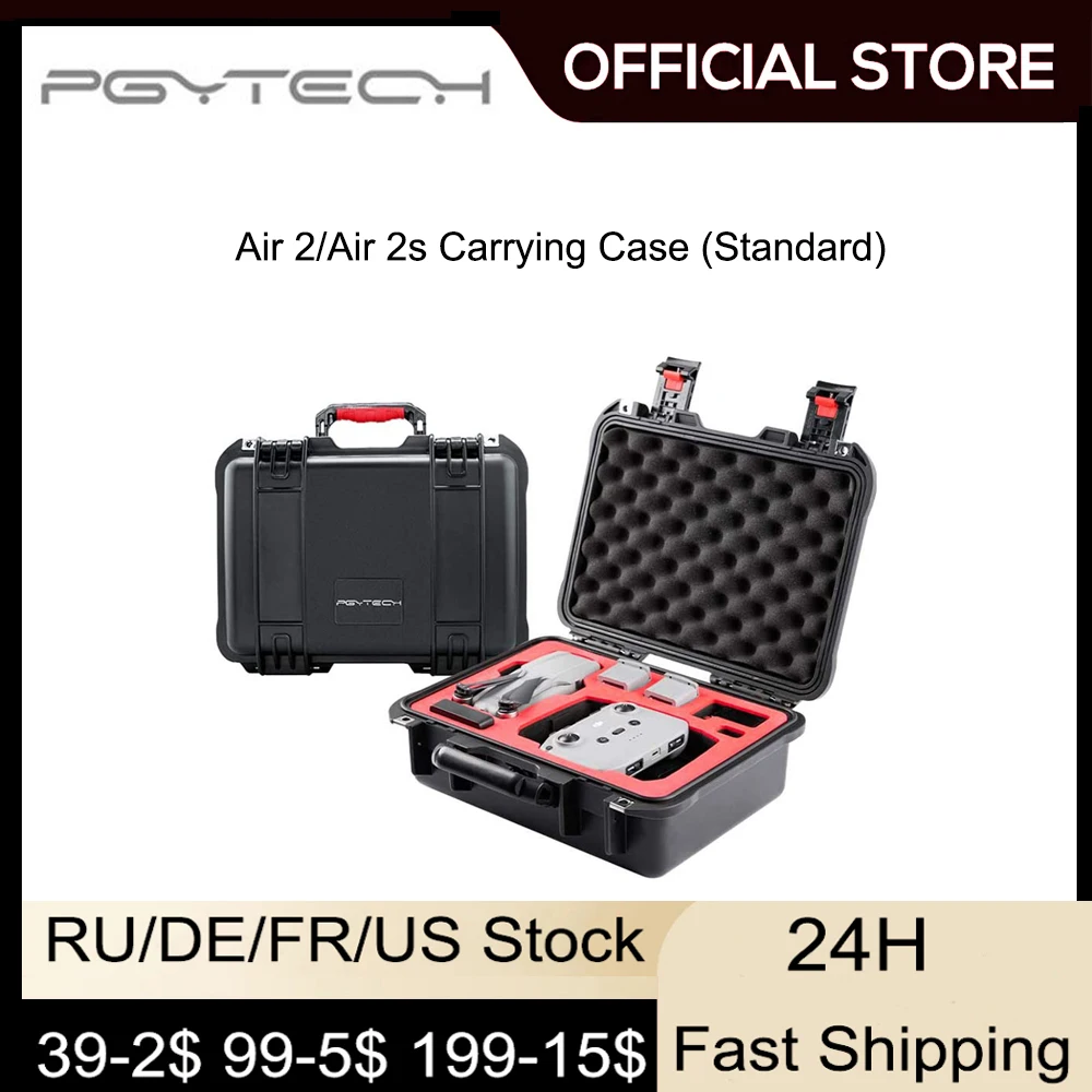 PGYTECH 하드 쉘 운반 케이스, DJI Air 2S/ Mavic Air 2 드론 액세서리용, Ip67 충격 방지 방수 여행 ...