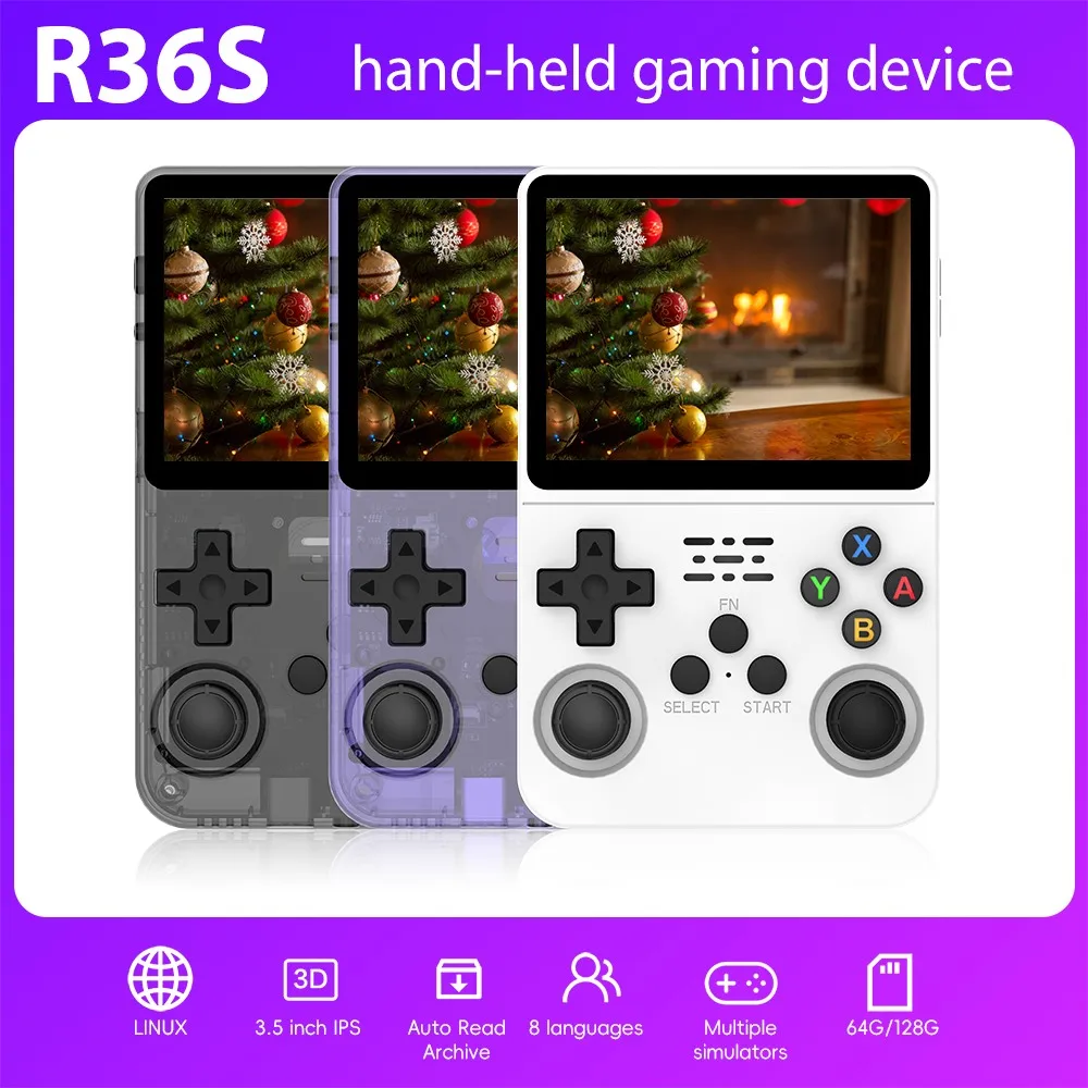 Consola-de-videojuegos-port-til-Retro-R36S-sistema-Linux-pantalla-IPS ...