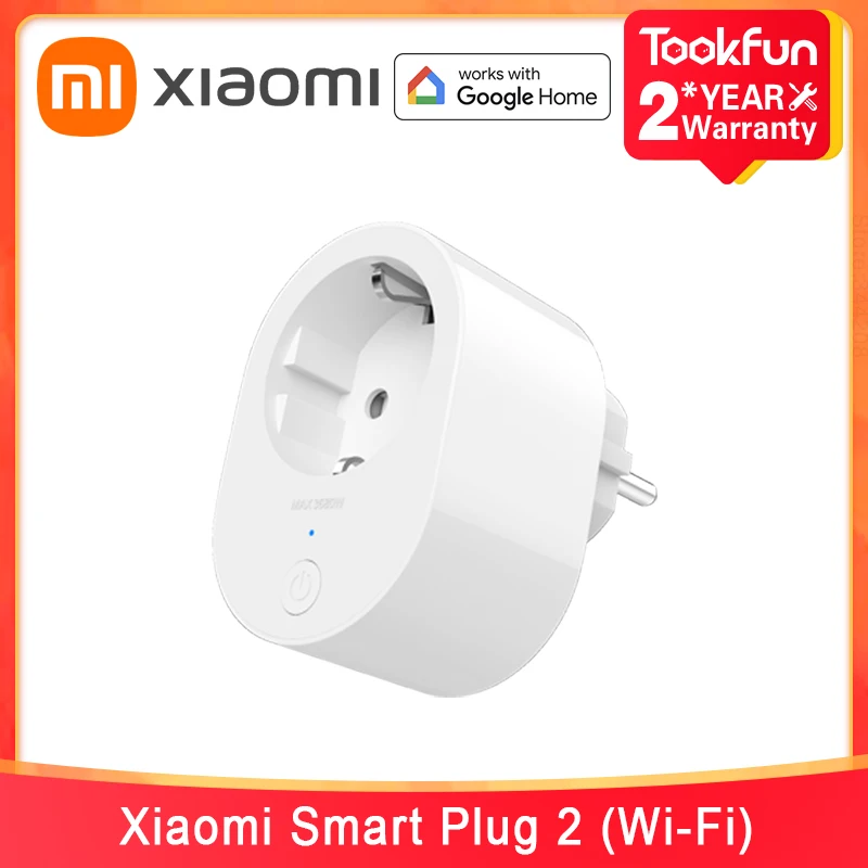 Global Version Xiaomi Mi Smart Plug 2 (Wi-Fi) Google Assistant Wireless ...