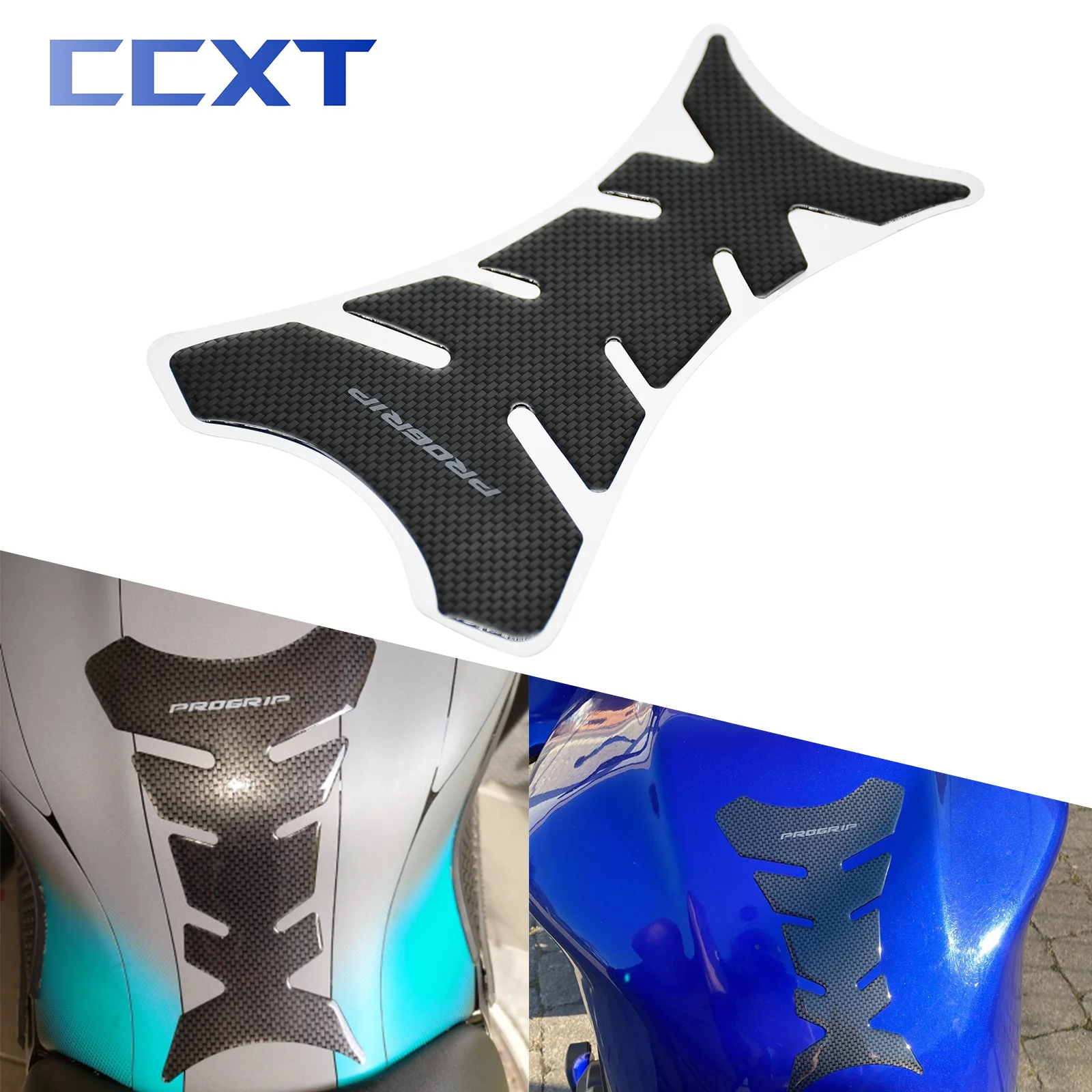 Motorcycle Carbon Fiber Tank Pad Protector For Yamaha Kawasaki Suzuki ...