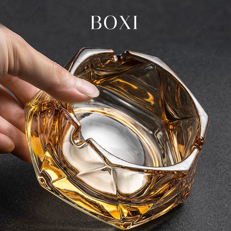 BOXI-1pc-Glass-Ashtray-Home-Office-outside-patio-smokeless-ashtrays ...
