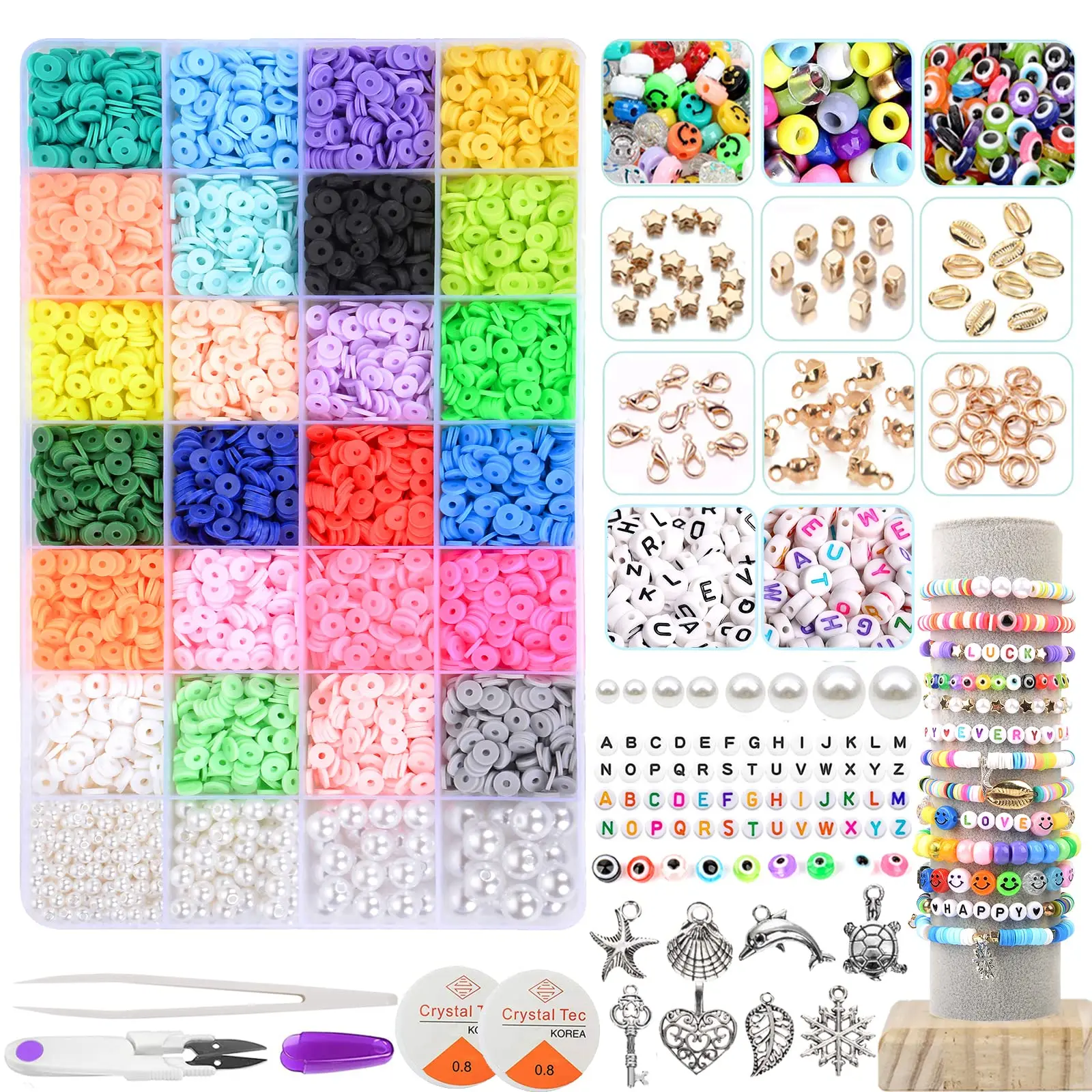 Polymer Clay Beads Jewelry Making | Diy Jewelry Making Accessories ...