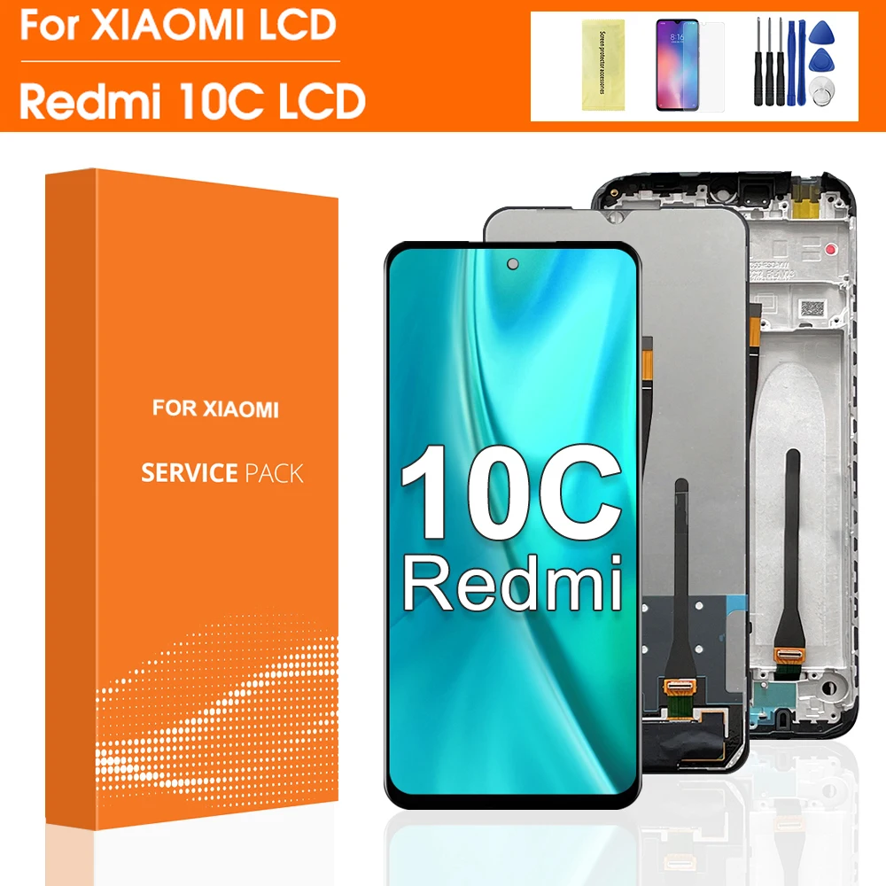 Xiaomi-Redmi-10C-Display-LCD-Touch-Screen-Digitizer-Assembly-com-Frame ...