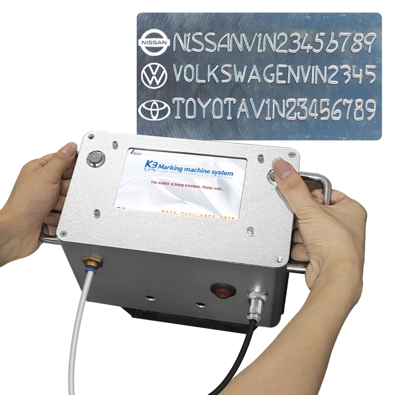 CHUKE Handheld Pneumatic Dot Peen Marking Machine Car VIN Chassis ...