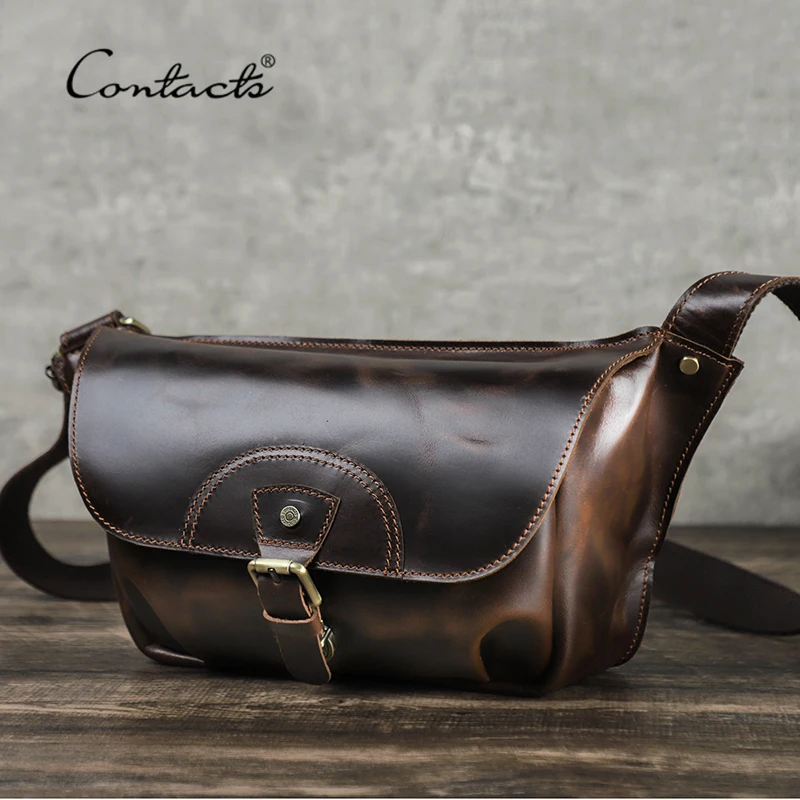 CONTACT-S-Genuine-Leather-Men-Small-Shoulder-Bag-Luxury-Design-Sling ...